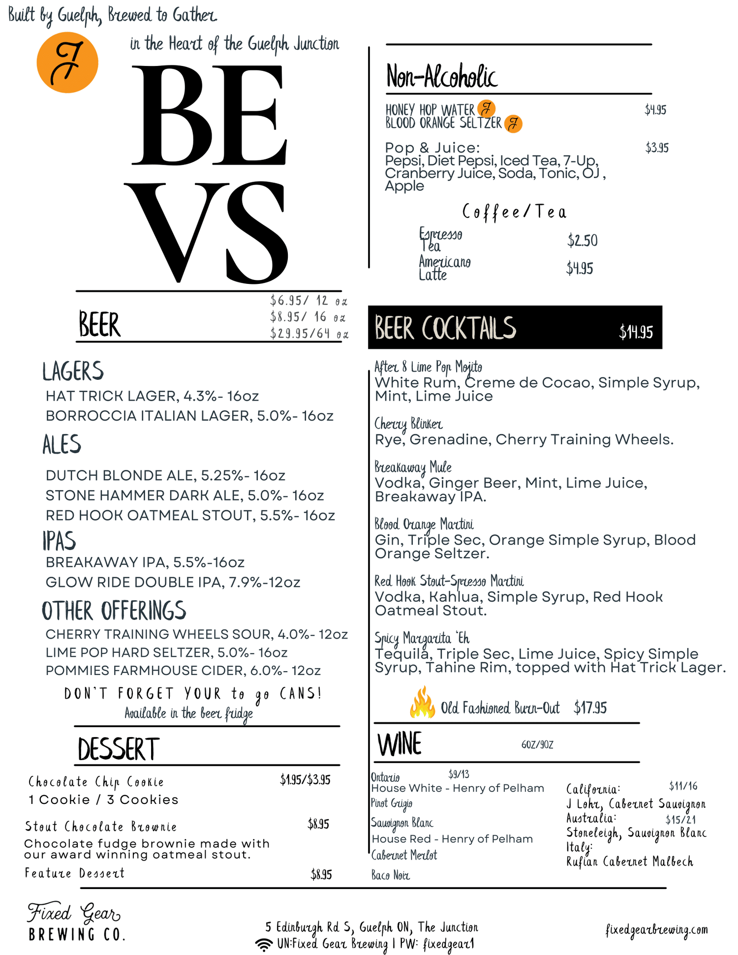 ALMA ST. BREW HOUSE – Taproom and Patio – Fixed Gear Brewing Company